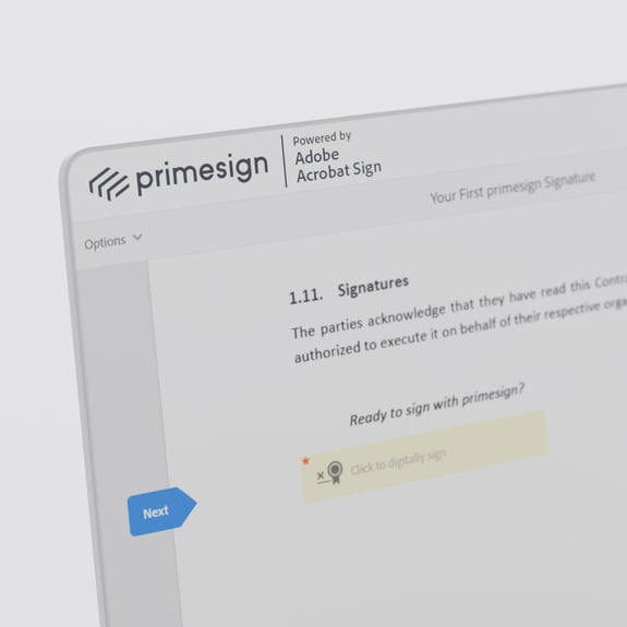 primesign Signieren mit Adobe Acrobat Sign Enterprise